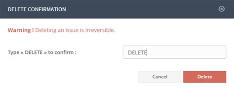 Delete Issues Newforma Konekt Help