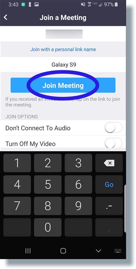 Joining A Zoom Meeting Android University Information Services
