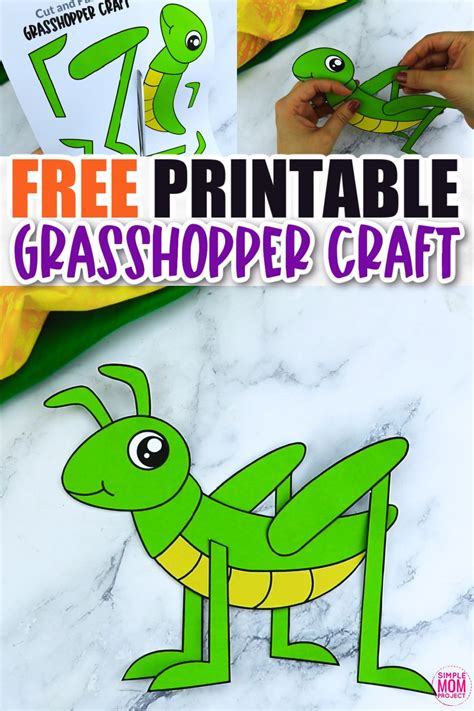 Free Printable Grasshopper Template Simple Mom Project
