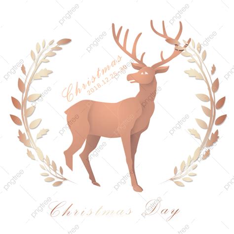 Hand Painted Cute Deer Free Elements Png Element Free Element