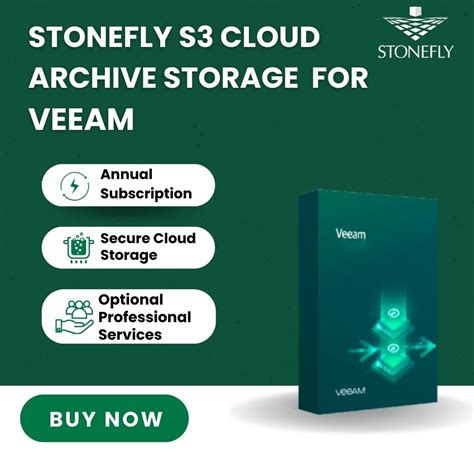 Stonefly S3 Cloud Archive Storage Subscription For Veeam 120 Per Tb Per Year Stonefly