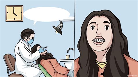 牙科宣传漫画风格插画设计作品 设计人才灵活用工 设计dna