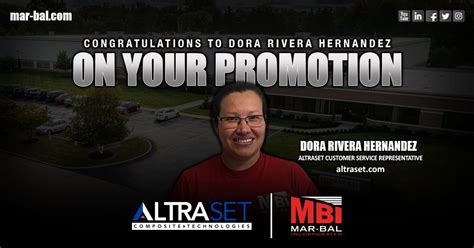 Please Join Us In Celebrating The Promotion Of Dora Rivera Hernandez