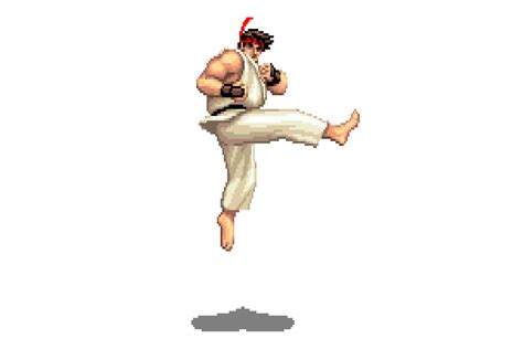 Ryu In Game Image Tatsumaki Senpukyaku Images Street Fighter II