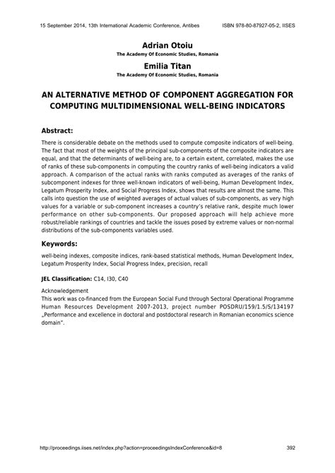 Pdf An Alternative Method Of Component Aggregation For Computing