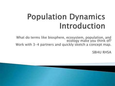 ppt exploring ecology population dynamics and ecosystem interactions