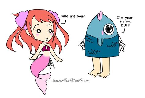 Mermaid And Maidmer By Bananapillow On