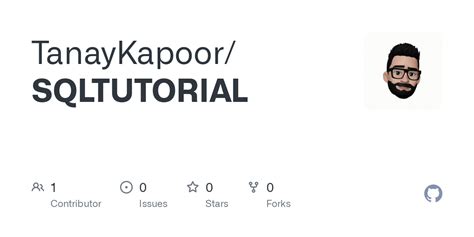 Github Tanaykapoorsqltutorial