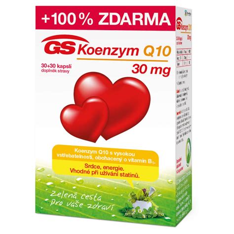 Gs Coenzyme Q10 30 Mg 60 Pharmstyle