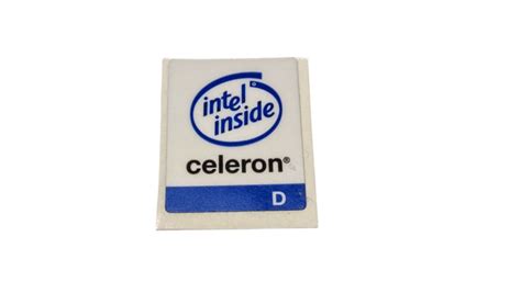 Intel Inside Celeron D Matrica 16x20mm Retro Gyári