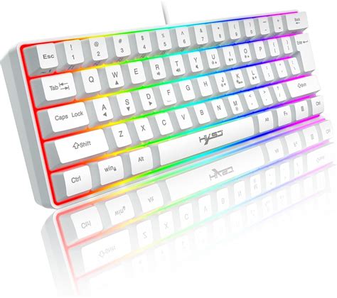Kuiyn V700 60 Gaming Keyboard K61 Keys Multi Color Rgb Illuminated Led Backlit Wired Gaming