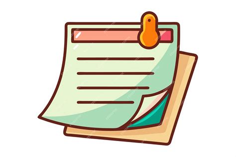 A Vibrant Memo Sheet With A Clip Ready For Jotting Down Notes Or