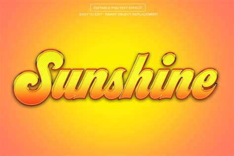 Orange Sunshine Text Effect