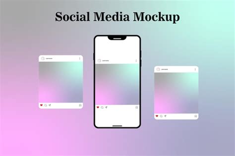 인스타그램 카루셀 또는 슬라이드 페이지 터 모 프리미엄 벡터