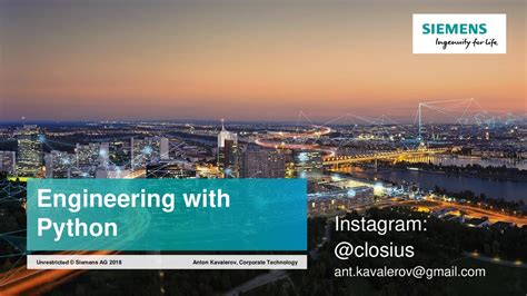 Engineering With Python Speaker Deck