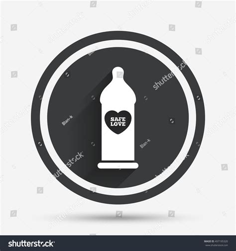 Condom Safe Sex Sign Icon Barrier Stock Vector Royalty Free 497195320 Shutterstock