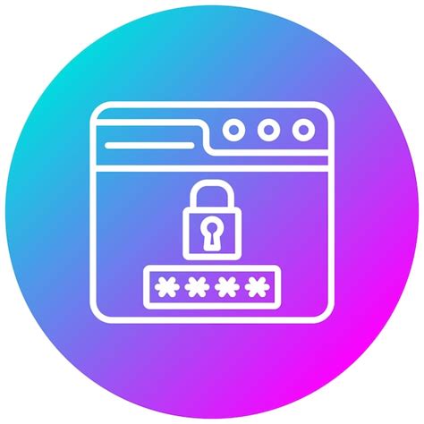 Premium Vector Website Password Vector Illustration Style