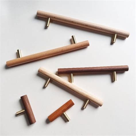 Boho Wood Cabinet Pulls Wood Drawer Knobs Handles Walnut Beech Ash Cabinet Knobs Pull Dresser