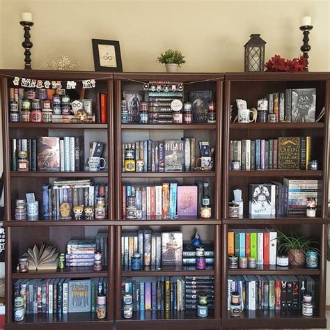 A Book Shelf Filled With Lots Of Books