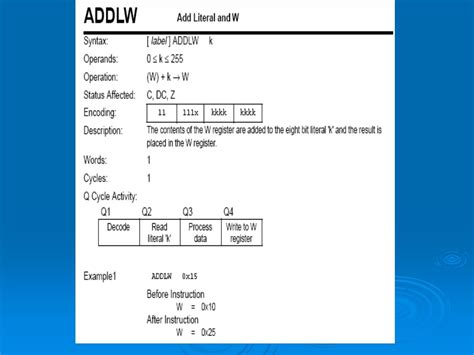 PPT INSTRUCTION SET PowerPoint Presentation Free Download ID