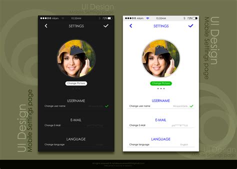Uiux Mobile Setting Screen Design On Behance