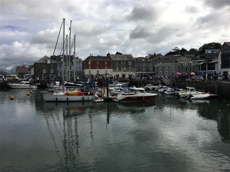 Padstow In Cornwall In August 2020 A View Of Padstow Harbour Showing