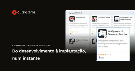 Do Desenvolvimento à Implantação Em Minutos Plataforma Low Code