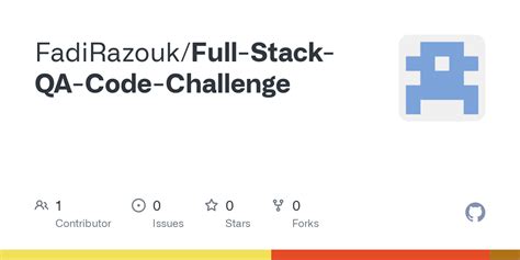 Github Fadirazoukfull Stack Qa Code Challenge