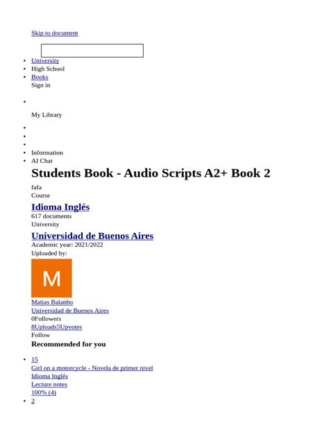 Audio Script Pdf