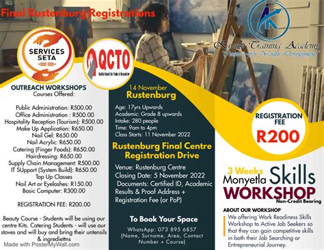 Karabo Training Academy 3 Weeks Skills Development Workshop Outreach