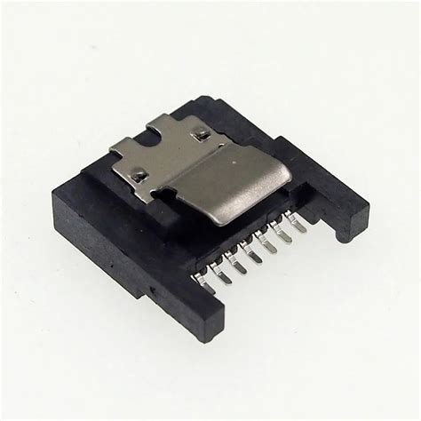 5pcs 25pcs Sata Interface Socket Sata Carrier 7p Female Horizontal Smt