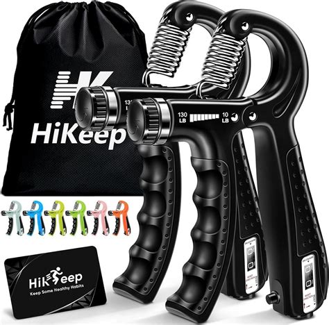 Grip Strength Trainer Kit 2 Pack Forearm Strengthener Hand Grip Gripper Strengthener