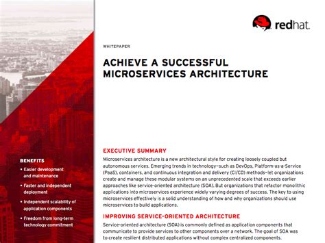 achieve a successful microservices architecture dzone whitepaper