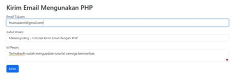 Kirim Email Dengan Php Malas Ngoding