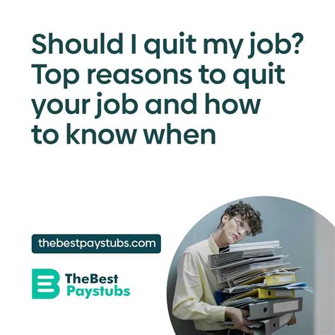 should i quit my job top reasons to quit your job and how to know when