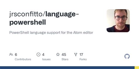 Github Jrsconfittolanguage Powershell Powershell Language Support For The Atom Editor