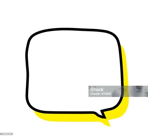 말풍선 프레임 아이콘 간단한 손으로 그린 말풍선 벡터 일러스트 레이 션 자료 흑백 흑백 흰색 배경 0명에 대한 스톡 벡터 아트 및 기타 이미지 Istock