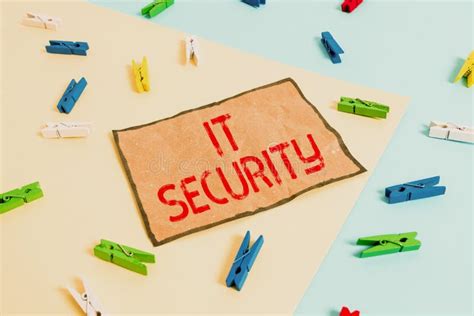 Handwriting Text Writing It Security Concept Meaning Protection Of