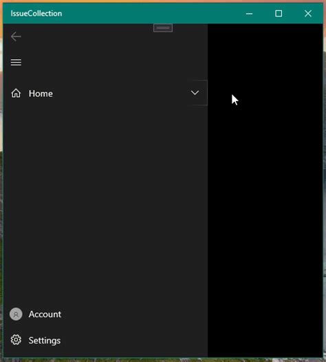 Navigationview Menu Items Push Footer Area Settings Item Out Of View