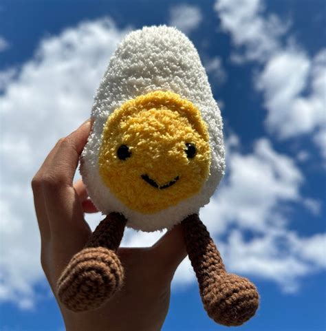 Crochet Egg Plushie Egg Plushie Handmade Plushie Crochet Plushie Handmade Crochet Plushie