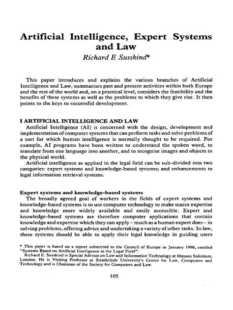 Artificial Intelligence Expert Systems Pdf Artificial Intelligence