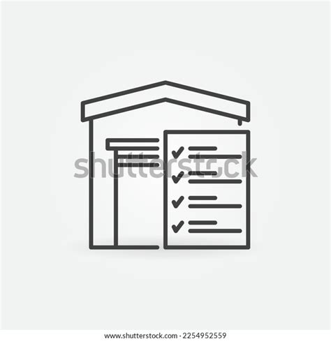 Warehouse Checklist Vector Logistics Concept Icon Stock Vector Royalty