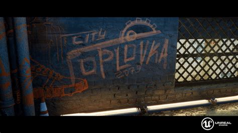 【三维场景】【虚幻引擎ue4】雨夜 赛博朋克 2020 07模型 场景 空间 建筑 作品模型 Cg模型网