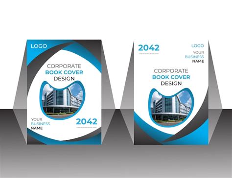책 표지 및 뒷표지 디자인 프리미엄 벡터