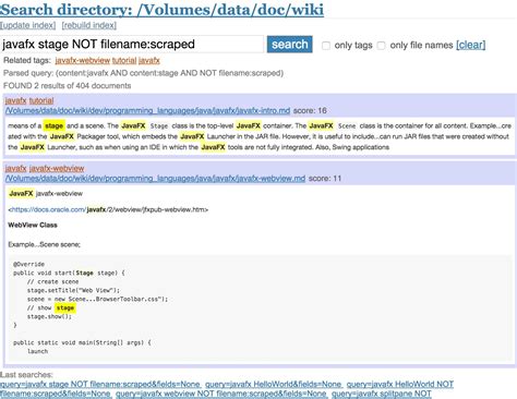 Github Bernhardwenzelmarkdown Search Search Engine For Markdown Files With Tagging