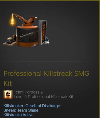 Price Check Professional Killstreak Smg Kit Cerebral Discharge