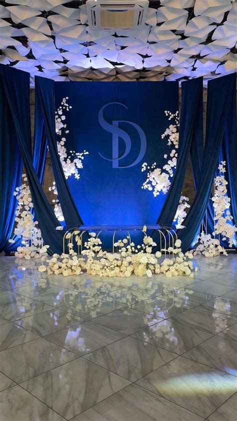 Оформление свадьбы в синем цвете Свадьба в синем цвете Свадьба Декор свадьбы