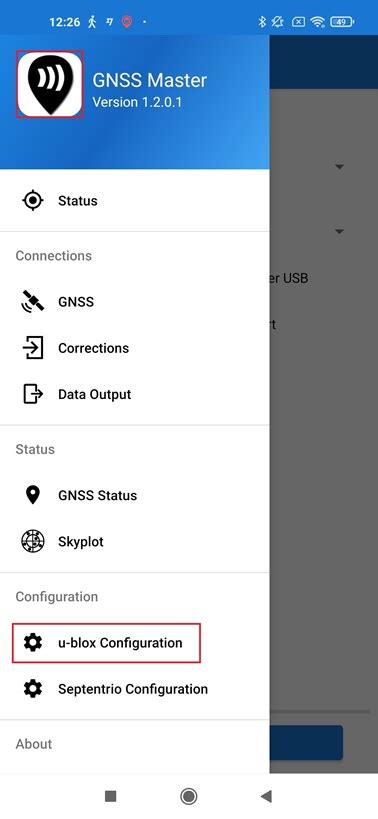 如何配置您的 simpleRTK B Android 上的接收器 smartphone 通过 GNSS master ArduSimple
