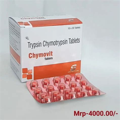 Trypsin Chymotrypsin Tablet 100000 Au For Clinical Packaging Type