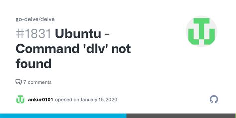 Ubuntu Command Dlv Not Found · Issue 1831 · Go Delvedelve · Github
